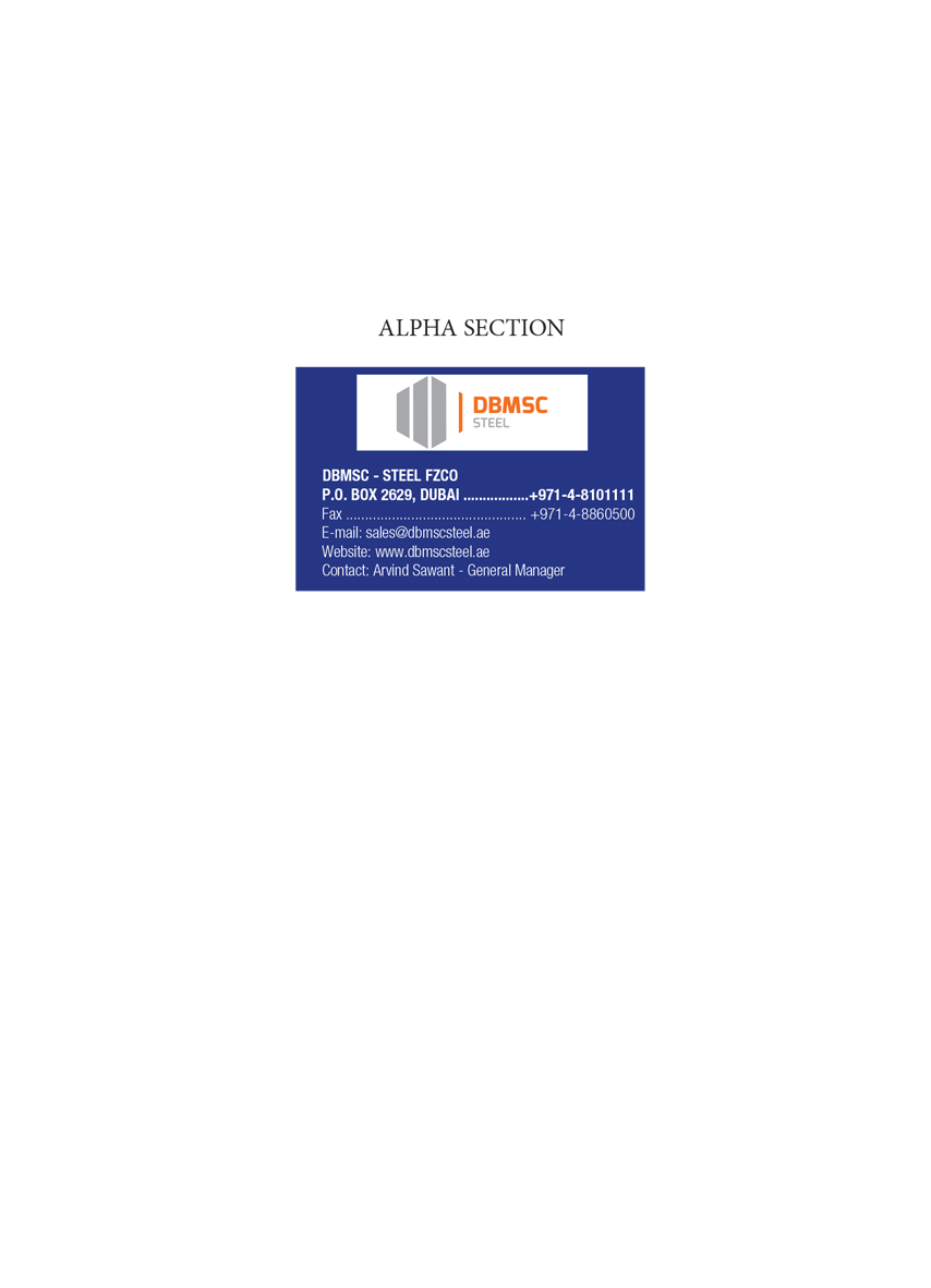 DBMSC - Steel FZCO - P.O.Box 2629, Dubai, United Arab Emirates ...