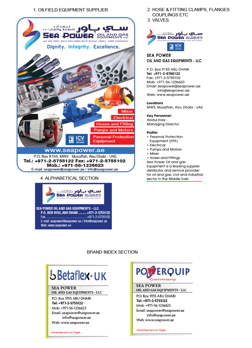 Sea Power Oil and Gas Equipment LLC - Abu Dhabi, United Arab Emirates ...